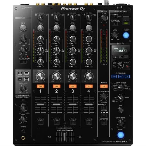 Pioneer DJ DJM-750 MK2 4 Kanal Profesyonel DJ Mikser | 64 Bit İşlemci, Magvel Crossfader