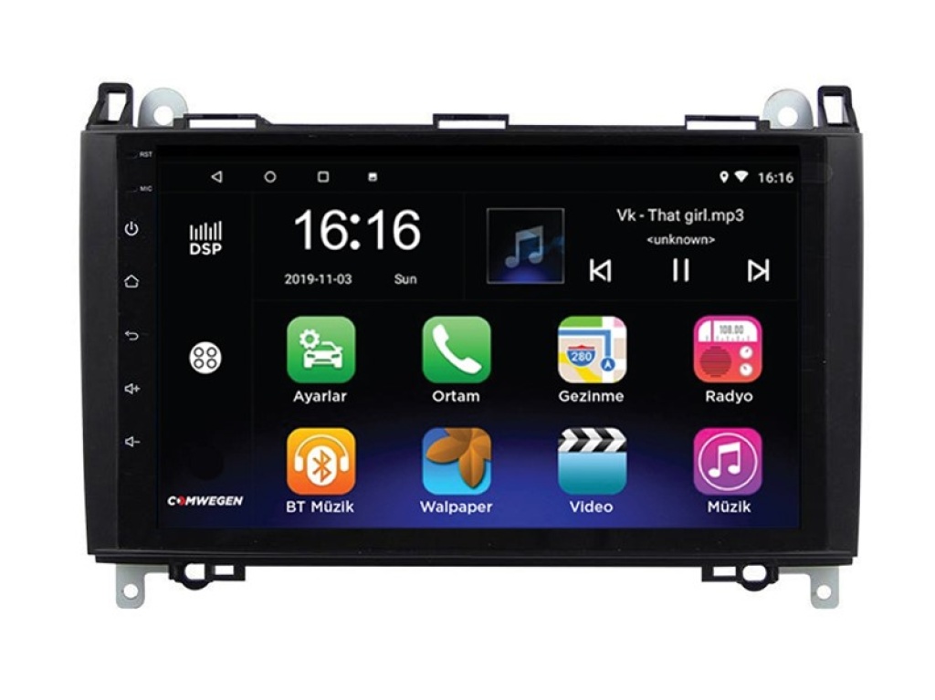 Mercedes B200 Android 2gb Ram 8 Çekirdek Kablosuz Carplay Navigasyon ...