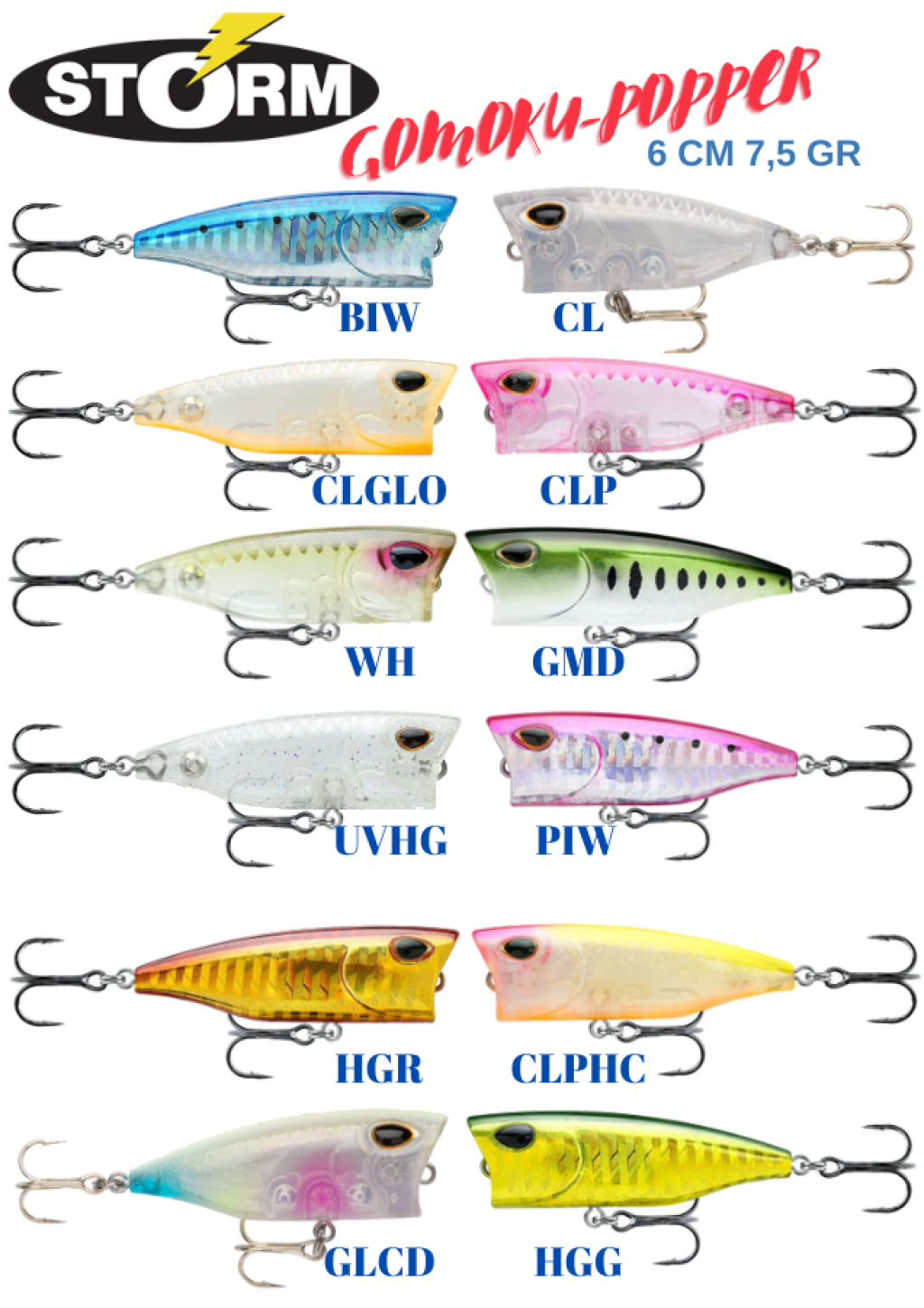 Storm Gomoku Poper 6 CM 7,5 GR