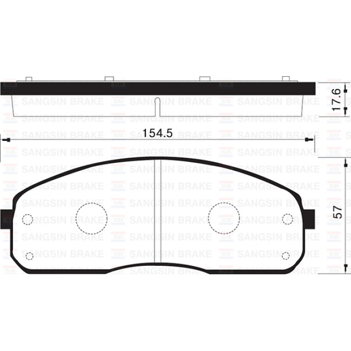 Ön Balata Kıa Bongo Iıı-truck 1 Ton 04 Fiyatı SANGSIN SP1175 ...