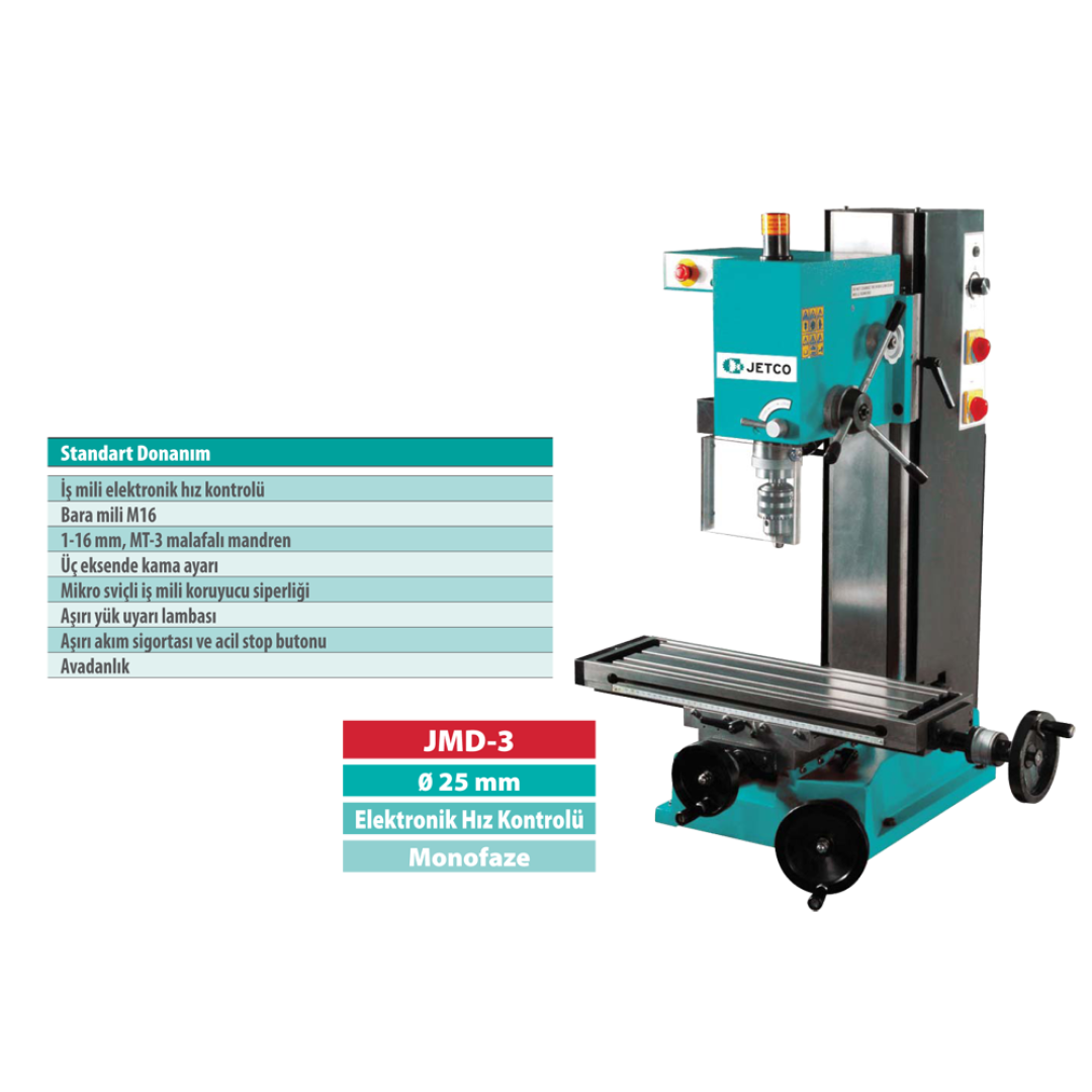 JETCO MASAÜSTÜ FREZE JMD 3