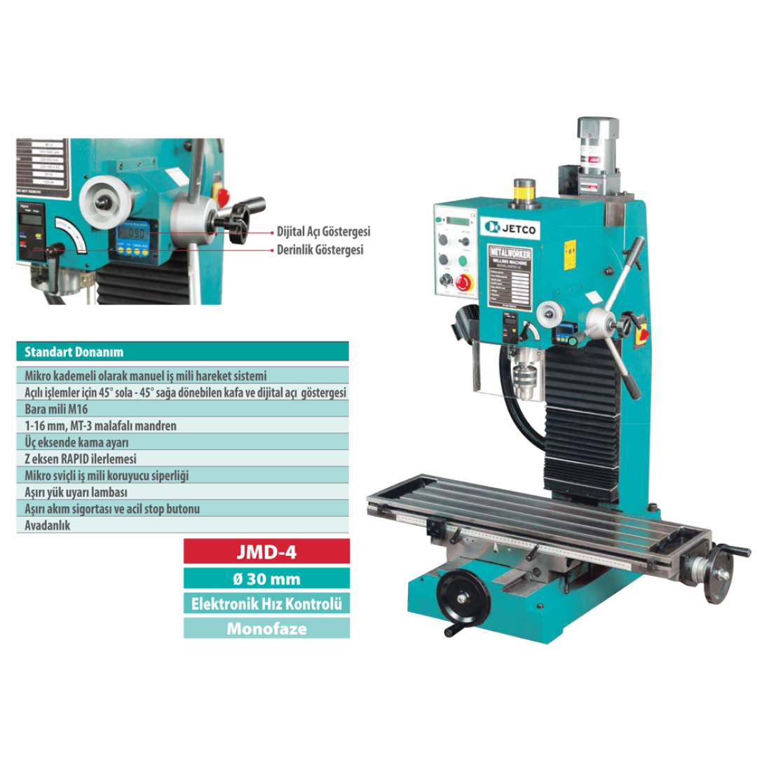 JETCO MASAÜSTÜ FREZE JMD 4