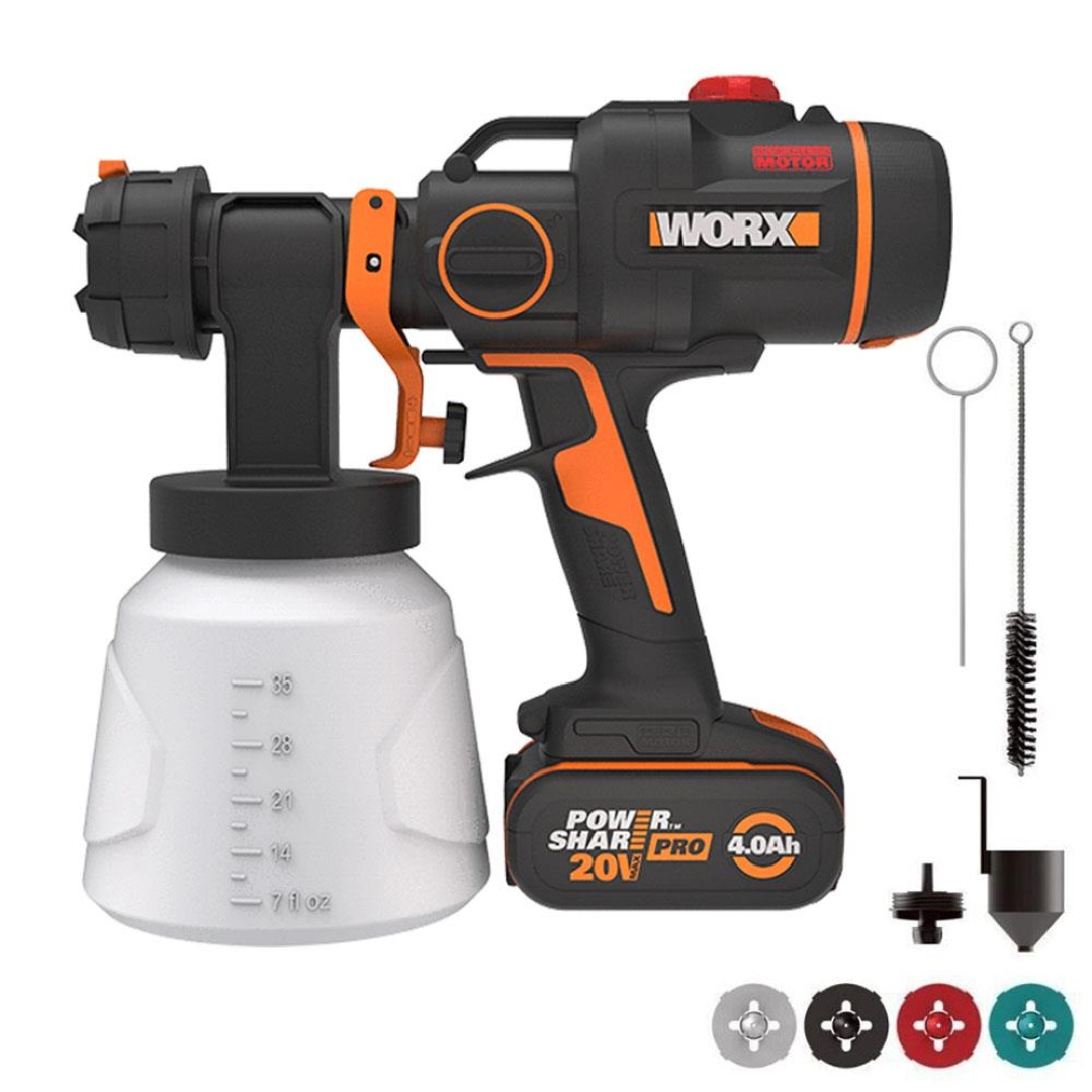 WORX WX020 20Volt 4.0Ah. Li-ion Tek Akülü Kömürsüz Devir Ayarlı Boya ...