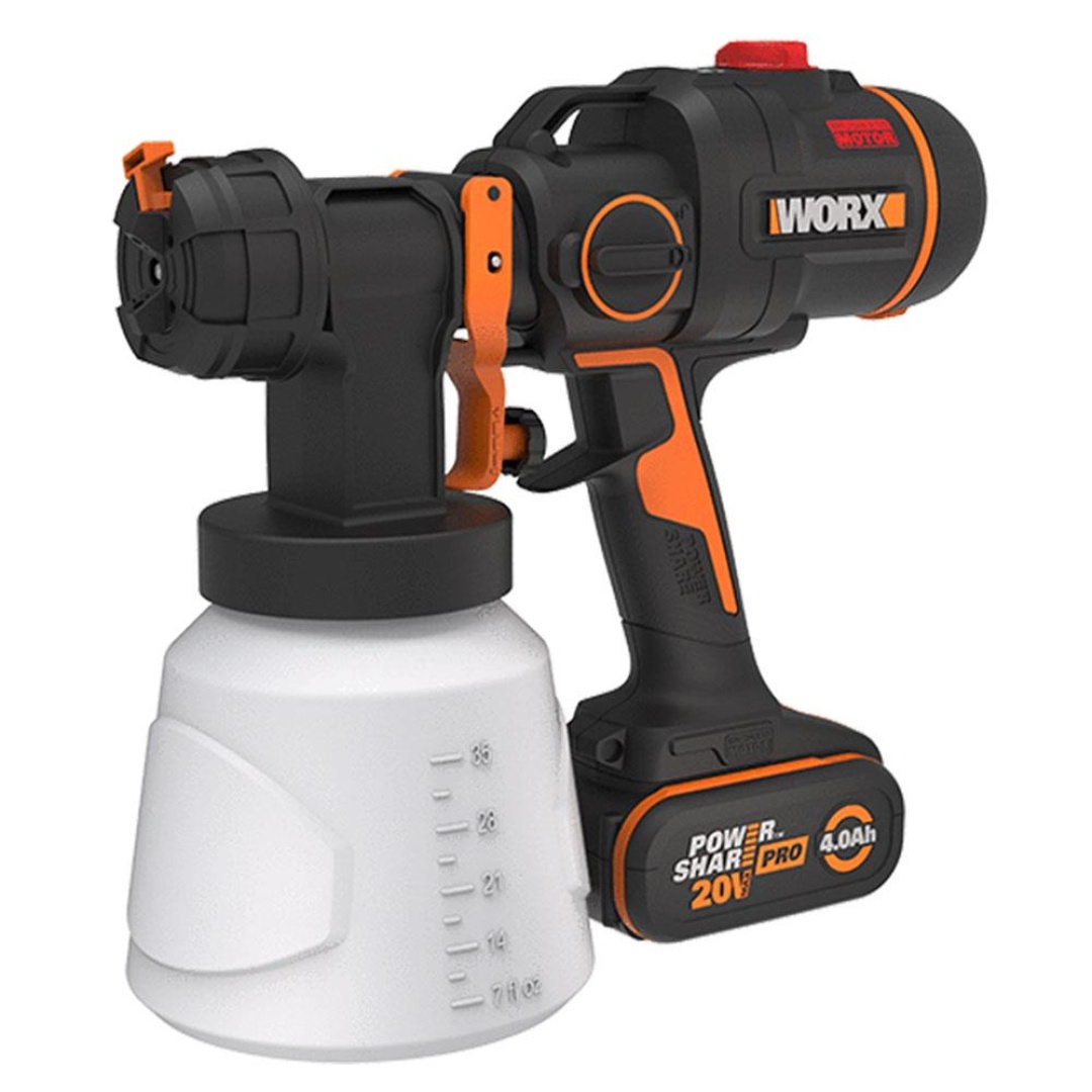 WORX WX020 20Volt 4.0Ah. Li-ion Tek Akülü Kömürsüz Devir Ayarlı Boya ...