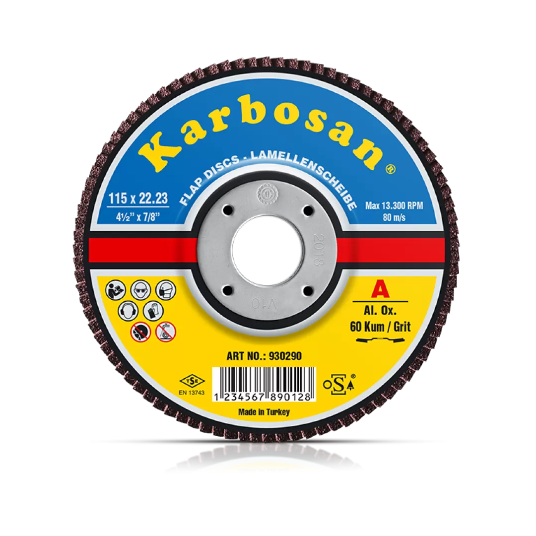KARBOSAN 180 MM FLAP DİSK NK 80 KUM KARBOSAN 180 MM FLAP DİSK NK 80 KUM