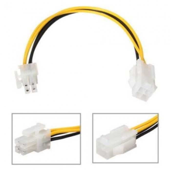 4 Pinli Atx 12V P4 Erkek/Dişi Cpu Güç Kaynağı Uzatma Kablosu SİVAS