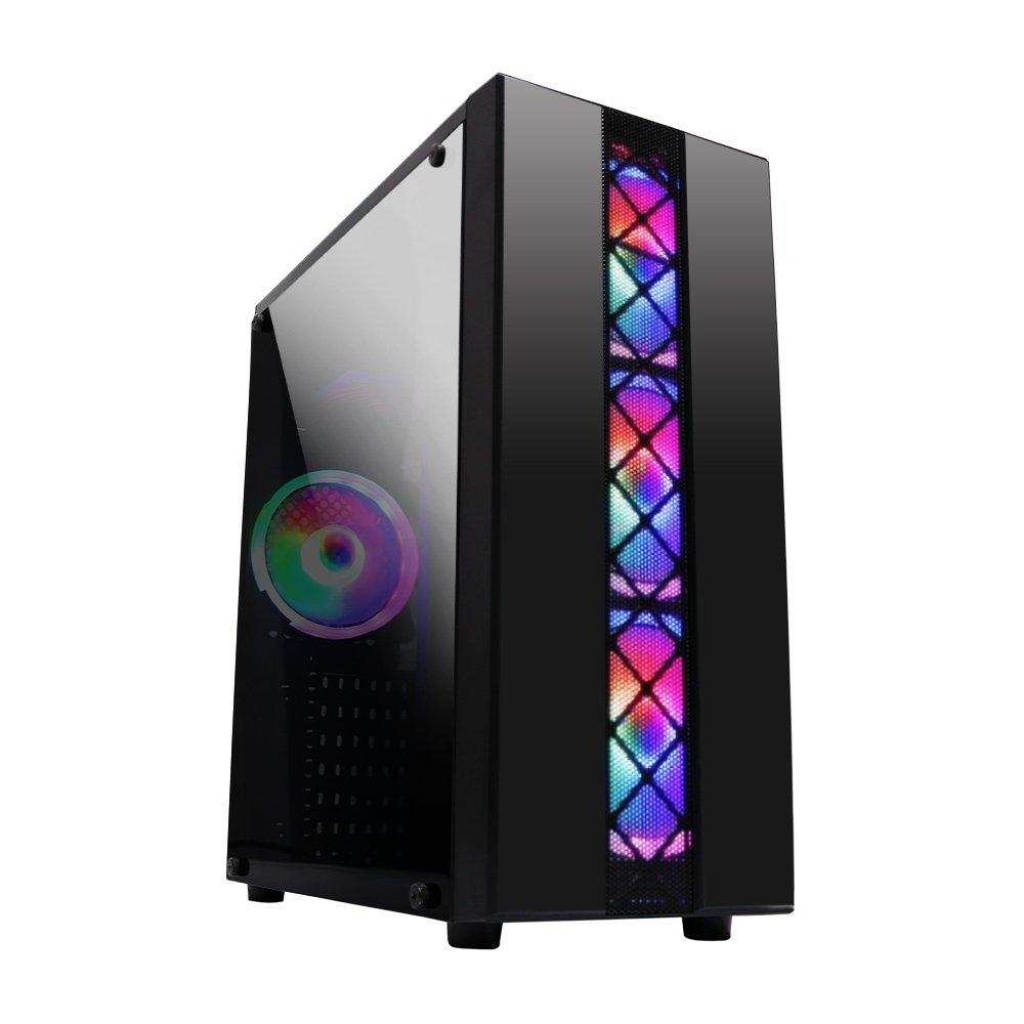SİVAS TURBOX GAMING X311B 250W-300W PSU-4xRAINBOW FAN-1x3.0 USB