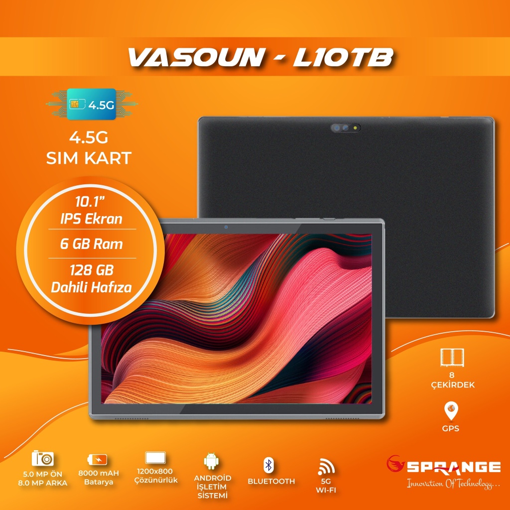 Sprange Vasoun 4.5G SIM Kartlı L10TB Tablet