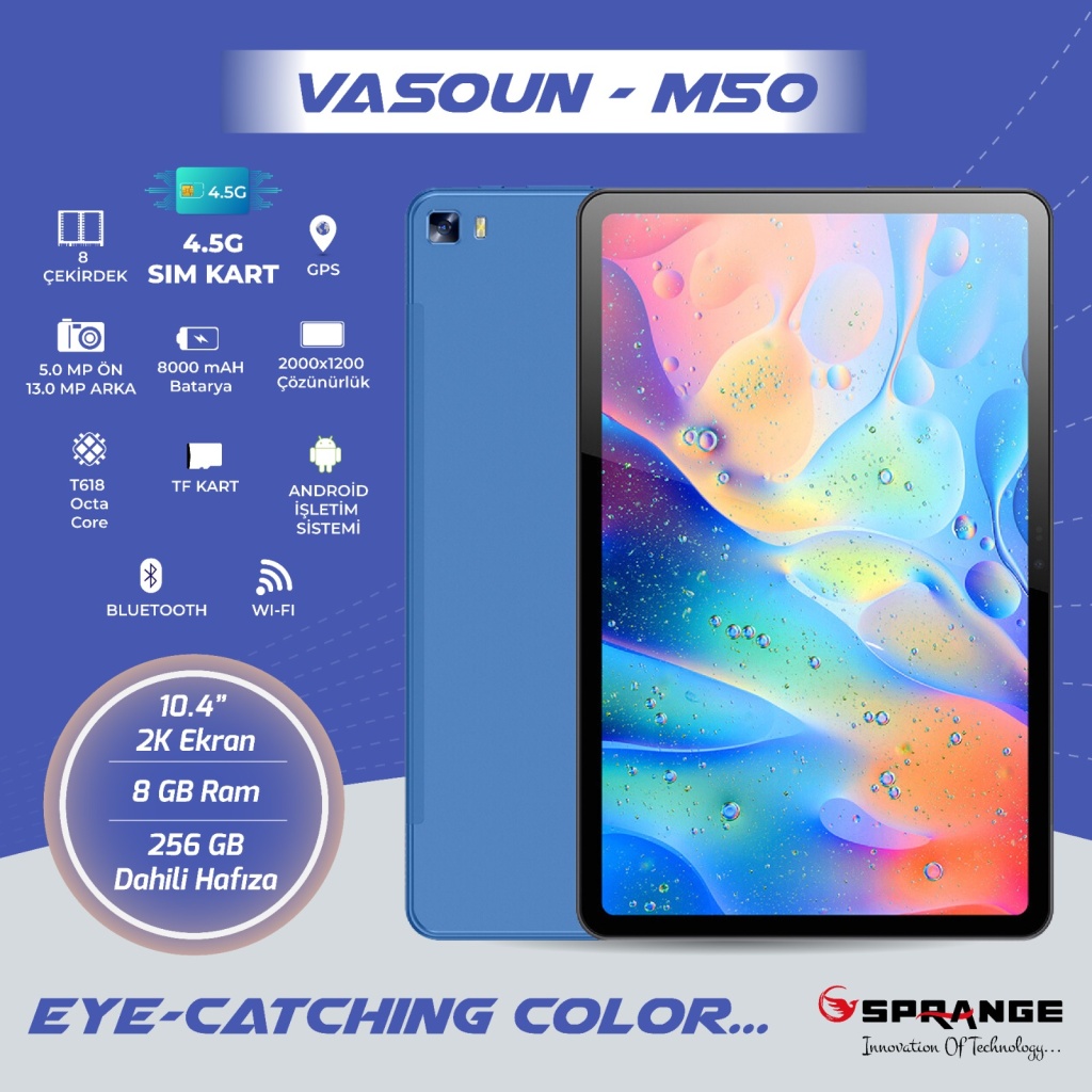 Sprange Vasoun M50 Tablet sivas