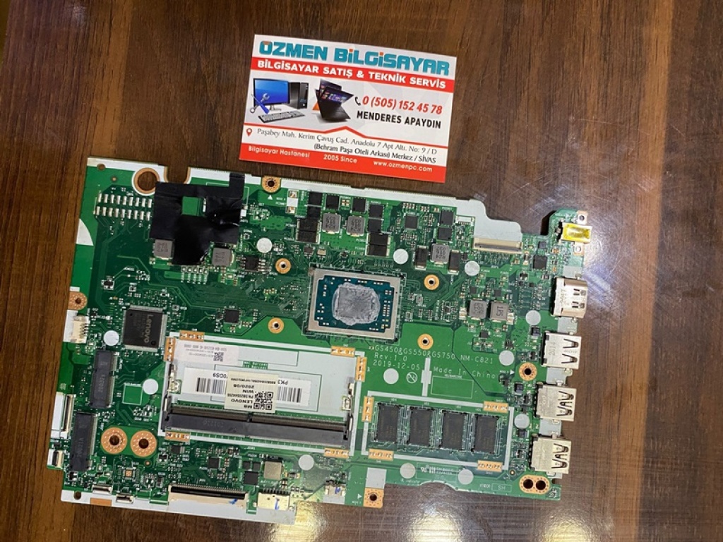 Lenovo Ideapad GS450 GS550 GS750 NM-C821 Notebook Anakart sivas