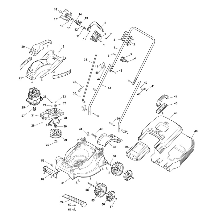Stiga Collector 34E - 40E - AL142E - Combi 44E Motor Kayışı - No: 28