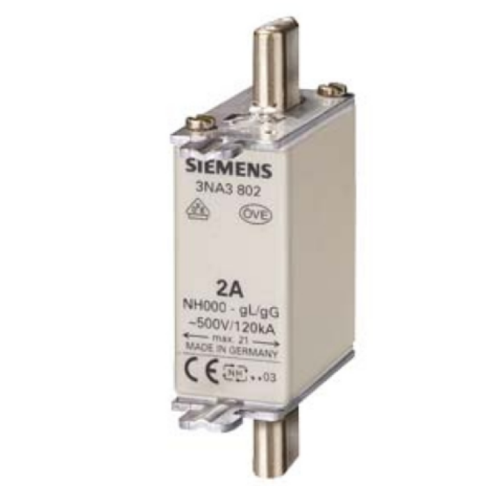 SIEMENS AGSteatit(Seramik) Gövdeli NH-Bıçaklı Sigorta3NA3812