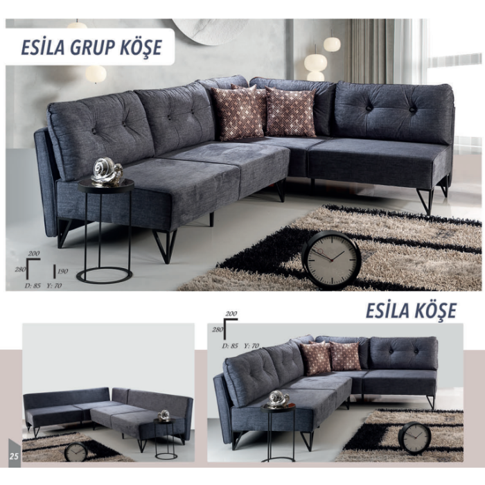 Esila Köşe TakımıKöşe Koltuk TakımıTbx-Vnt-EsilaEn Trend, Modern ...