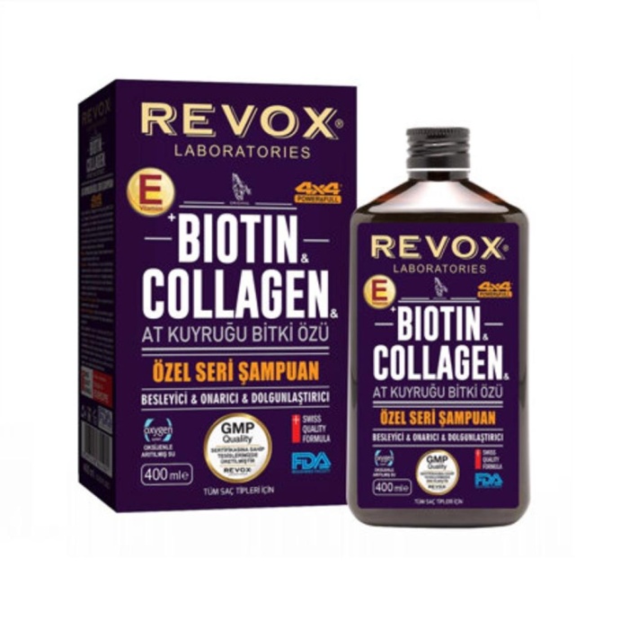 Revox Biotin Collagen At Kuyruğu Bitki Özlü Şampuan 360 ML