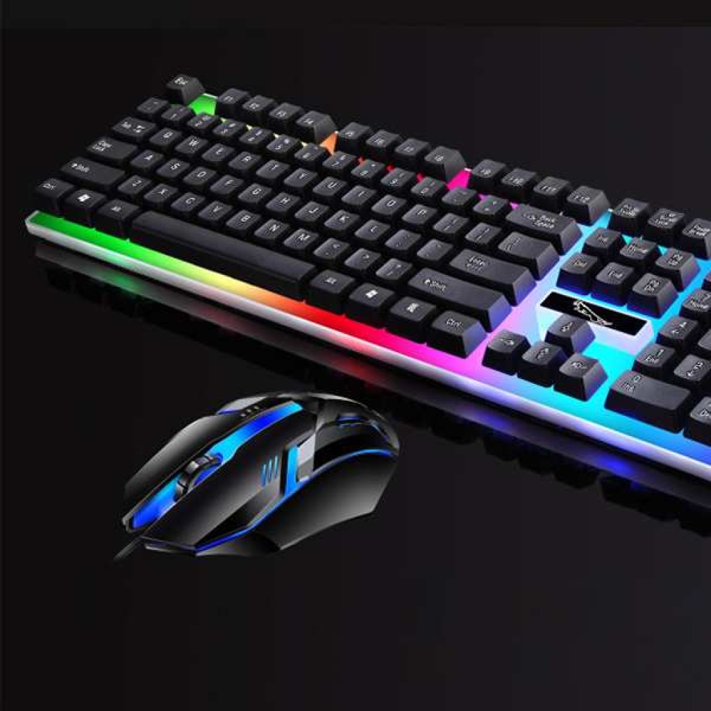 Universal G21B Usb Led Işıklı Oyuncu Klavye Ve Mouse Set