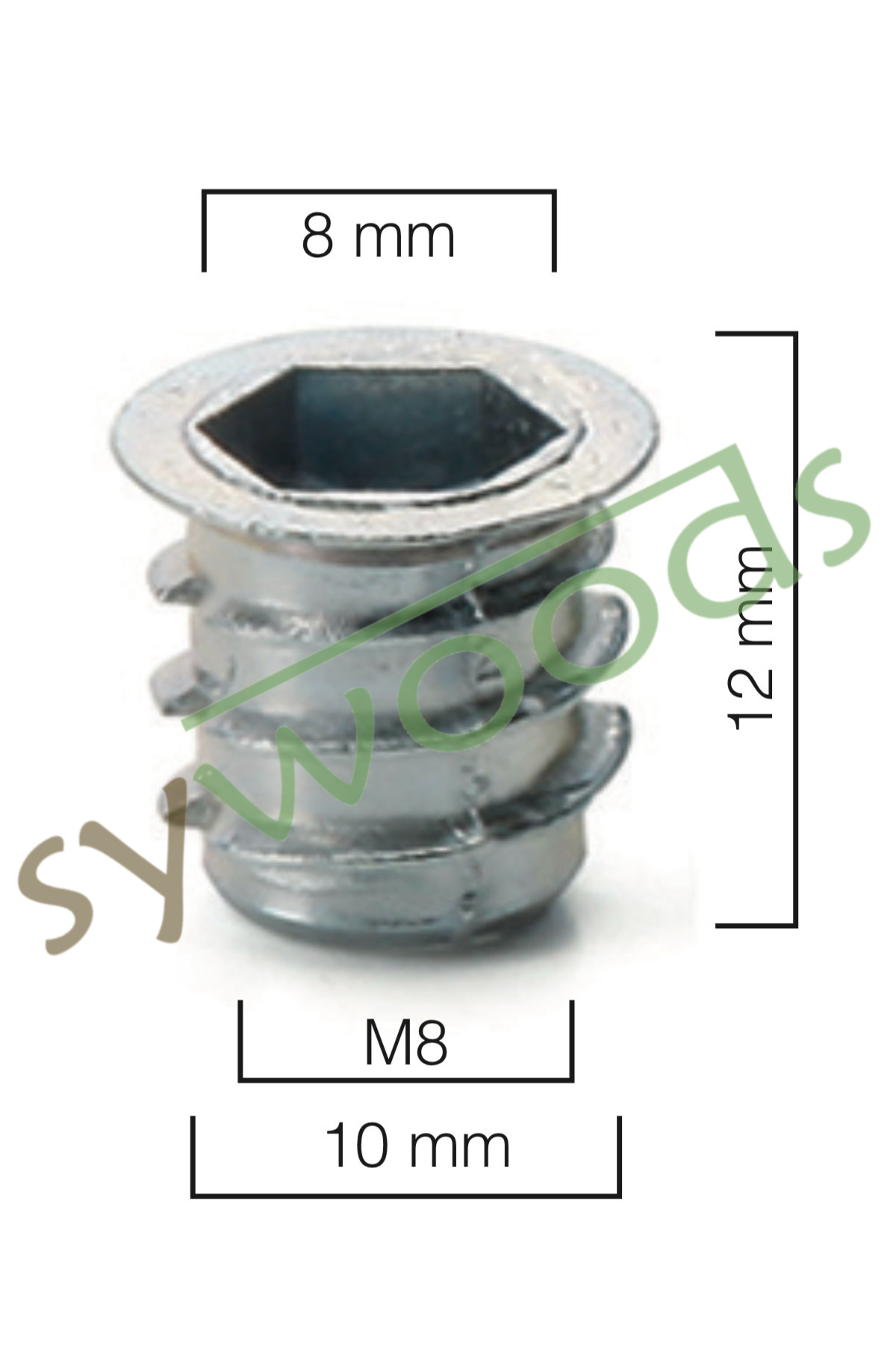 Metal dübel m8 12 mm