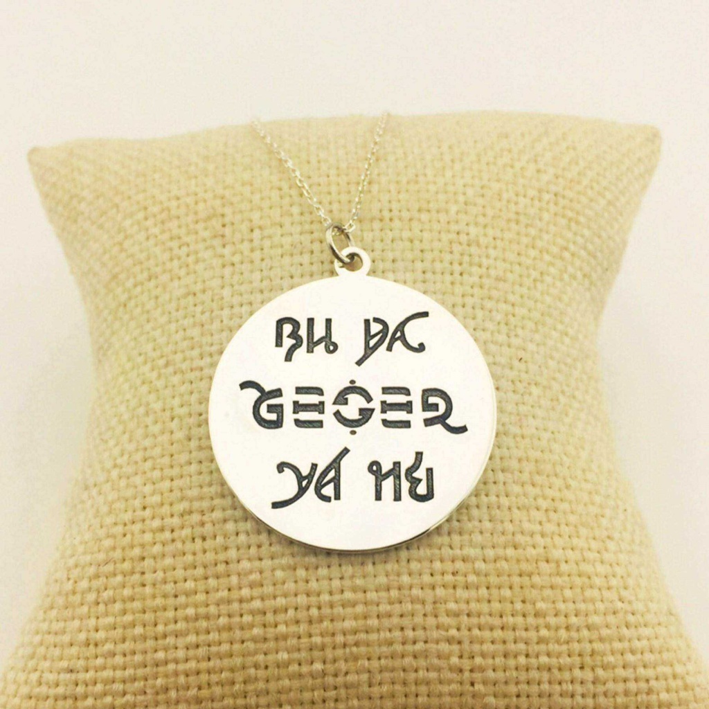 Butik Gümüş - Gümüş Bu Da Geçer Ya Hu Kolye (BG-KLY-169)