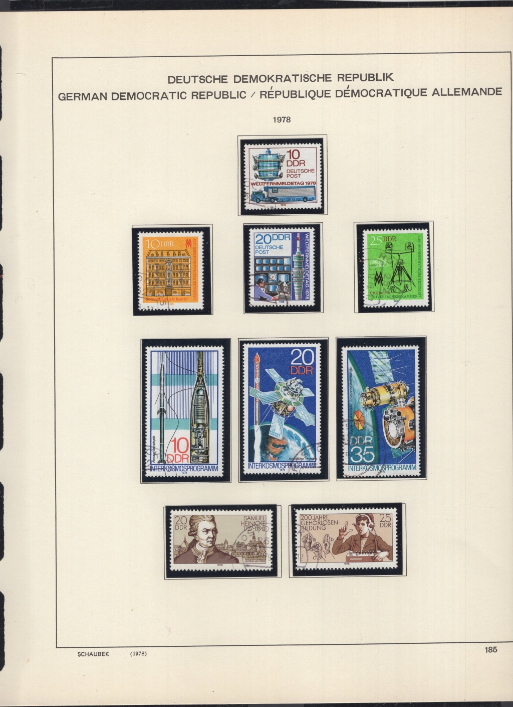 1978/ 1985 ARASI DDR DAMGALI KOLEKSİYON-92 SAYFALIK ALMAN MALI ÖZEL ...