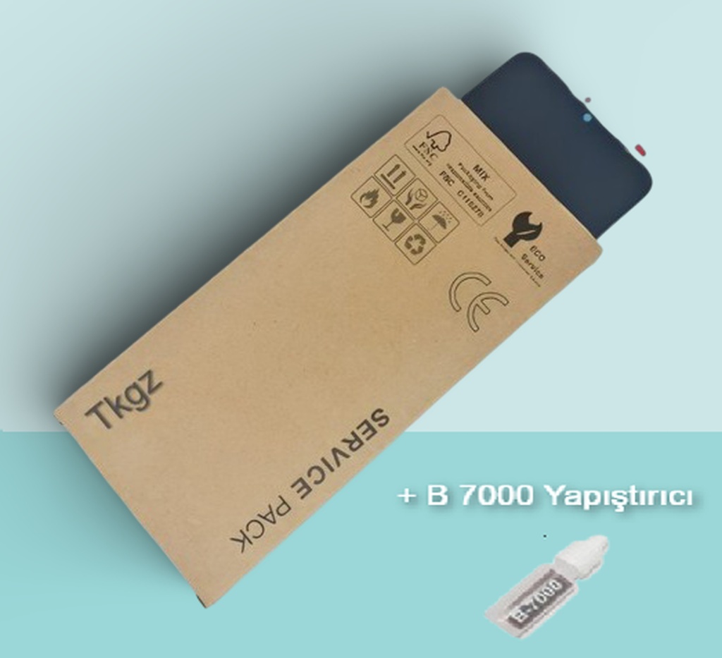 Tkgz - P Smart PRO Lcd Ekran Dokunmatik SERVİCE - PACK + B-7000