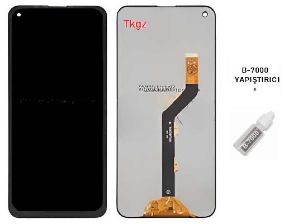 Tkgz Infinix NOTE 7 LİTE Lcd Ekran Dokunmatik SERVİCE PACK LCD + B-7000