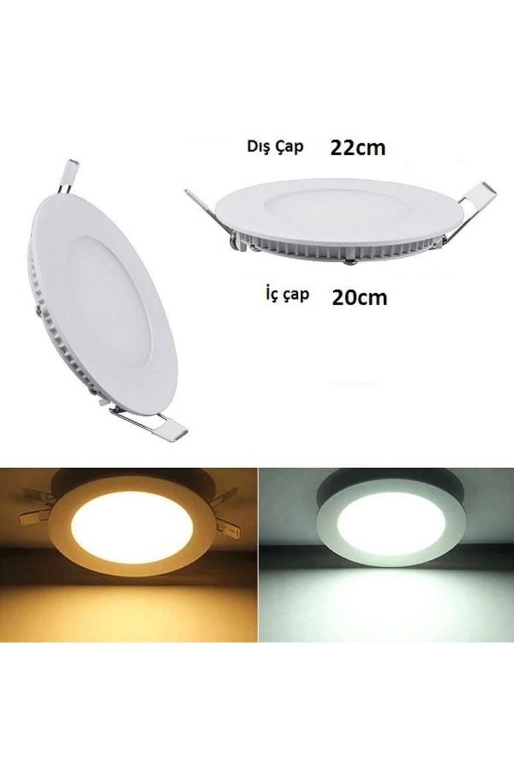18 Watt Panel Led Ct-5169 Beyaz Işık Alüminyum Kasa