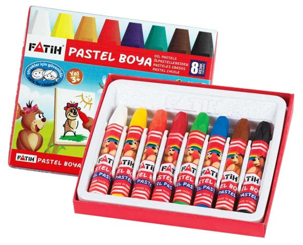 FATİH PASTEL BOYA 8 RENK KİNG SİZE