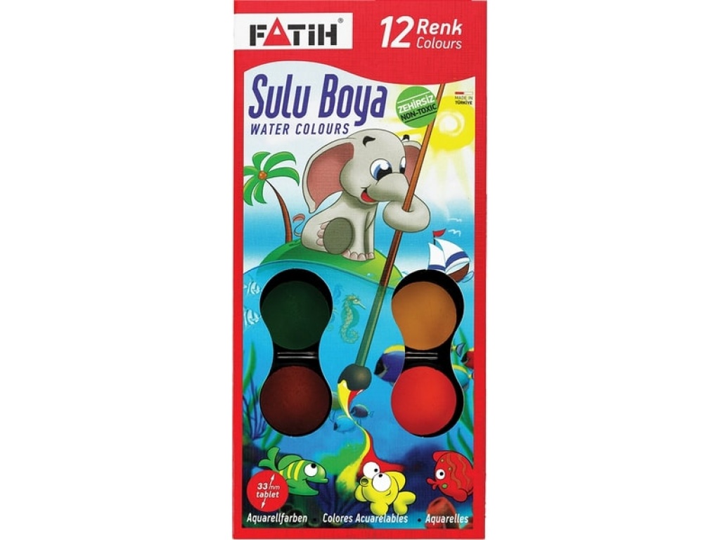 FATİH SULU BOYA K-12 Lİ KİNG SİZE