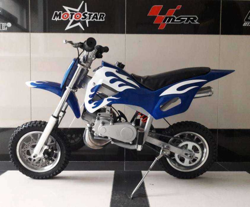 KÜÇÜK MOTOR BENZİNLİ CROSS MODEL MAVİ