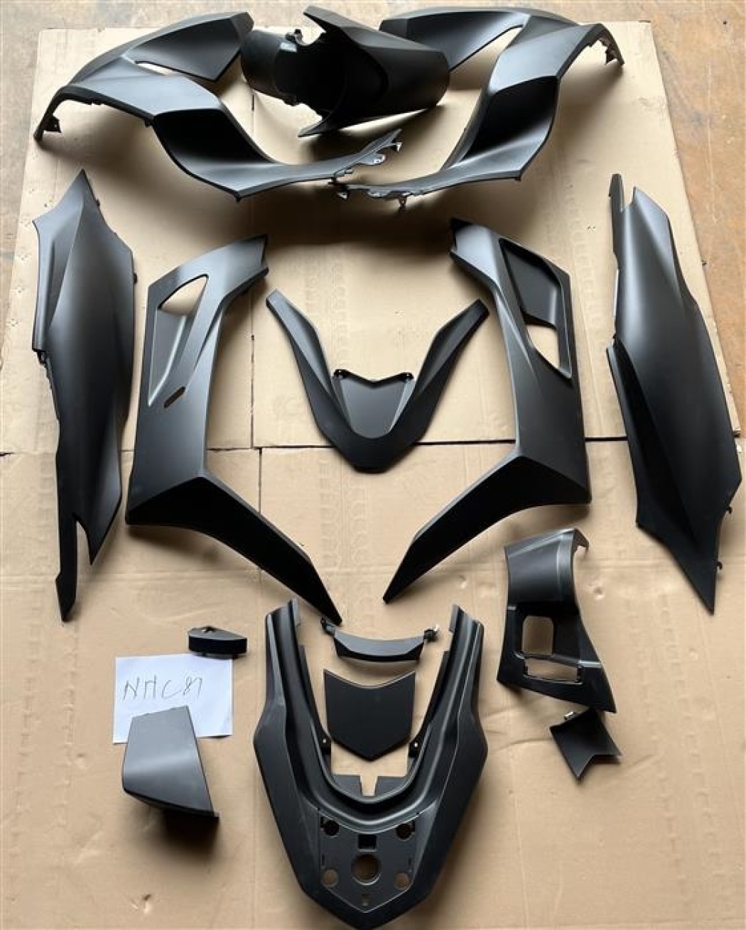 PCX 125 2021-2023 KAPORTA SETİ MAT SİYAH